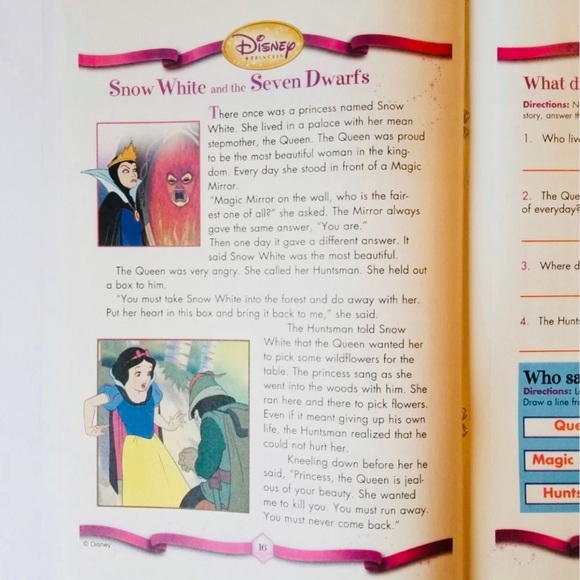 Disney | Toys | Disney Princess Reading Comprehension Skills Book ...